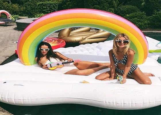 240X145CM 0.3mm PVC Raft Inflatable Water Floats Pool Floats Rainbow Bridge Float