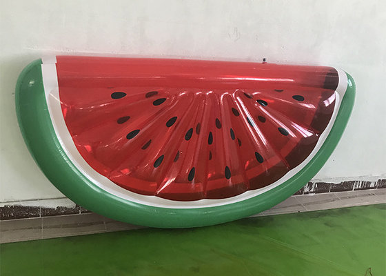 0.25mm PVC 180*90cm Red Color Melon Water Inflatable Water Floats Half-Watermelon Float