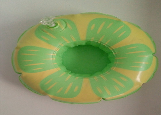 0.04kg Green Lemon Inflatable Cup Holder Water Party / Sporting Events 20cm