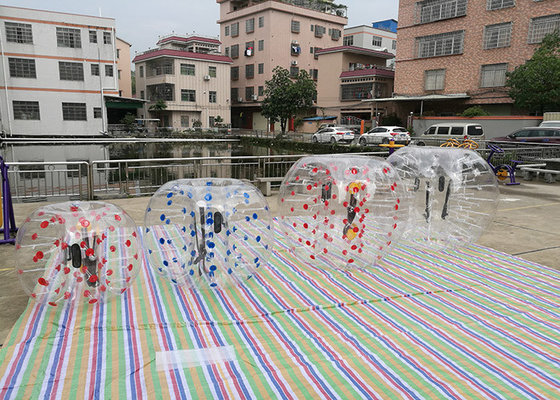 1.8m TPU Full Body Bubble Ball , Dia 180cm Clear Human Soccer Ball Bubble