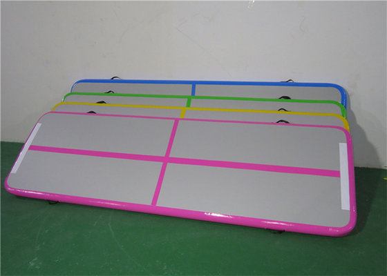 Blue Physics Inflatable Air Track / Inflatable Gymnastics Mat With Drop Stitch Material