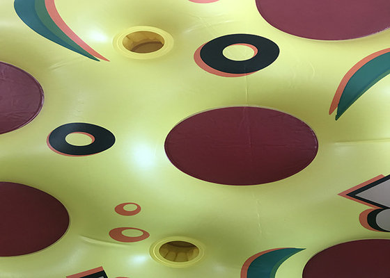 Giant Yellow Pizza Floating Water Mat Summer Water Toys 0.25mm PVC