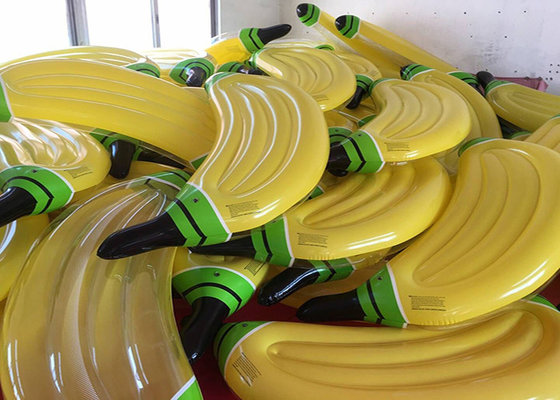 Yellow Inflatable Water Floats Banana Pool Float Durable PVC Material