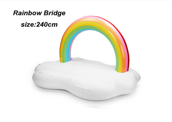 3.5kg Rainbow Bridge Inflatable Water Floats Funny Inflatable Pool Floats