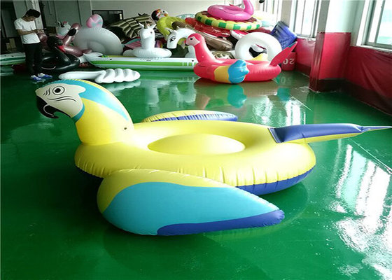 Waterproof Inflatable Pool Floats Yellow Parrot Pool Float 225*210*95cm