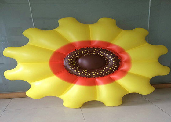 UV Resistant Yellow Sunflower Pool Float Water Sport / Retail Displays WF-63