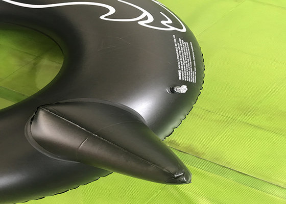CE cheap PVC slice lounge swimming custom inflatable toy black swan ring float