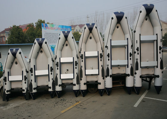 3m PVC Inflatable Row Boat Anti - Collision Rubber Boat For 4 - 5 People