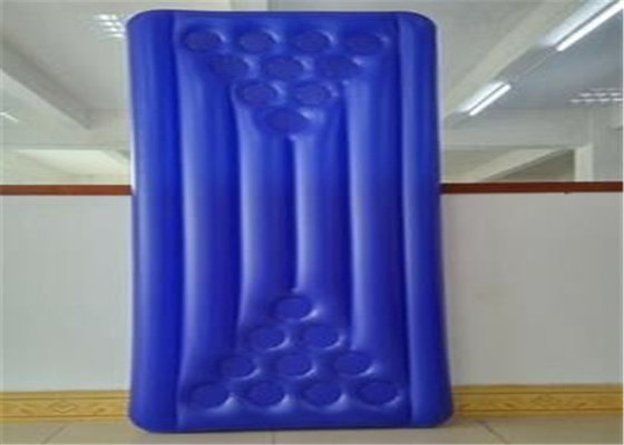 Water Pool Party Floating Beverage Holder , 0.22mm PVC Pool Float with Cup Holder
