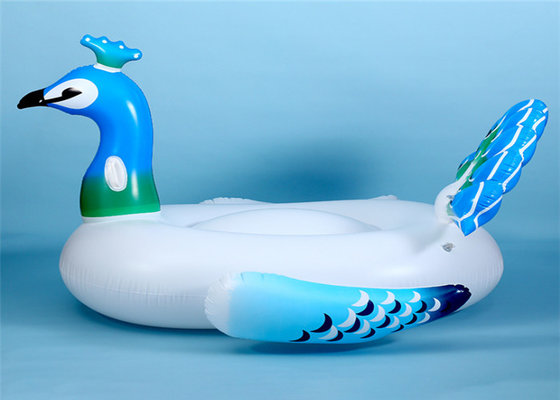 75' Color Peacock Inflatable Pool Floats Fashion Blue Peacock water Float From China Factory