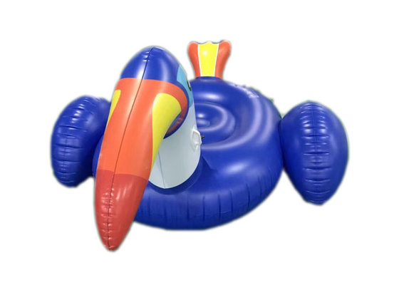 0.3mm PVC Blue Big Mouth Duck Float Lake / Beach / Pool WF-60