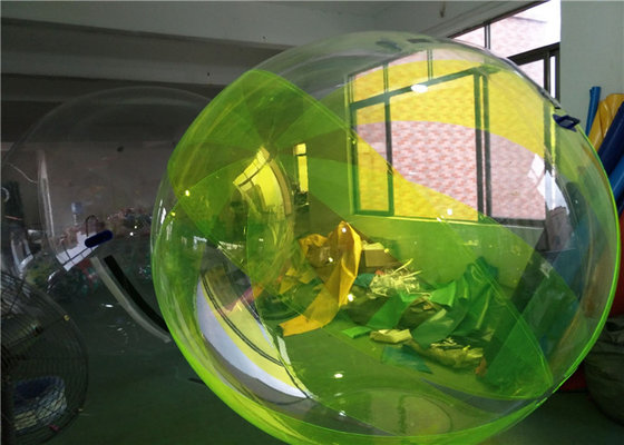 2m TPU Yellow Inflatable Water Ball for Shools / Leisure Centres / Parks