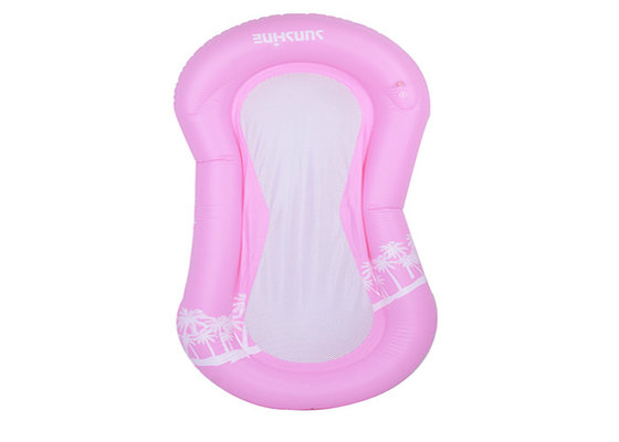 Pink Mesh Buoy Inflatable Pool Floats 0.25mm PVC Water Swimming Uage UV Resistant