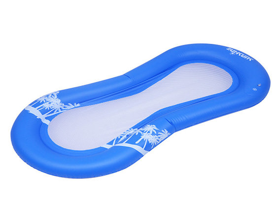 250CM PVC Blue Pool Buoy Inflatable Water Floats Blue Mesh Bed Swimming Rafts