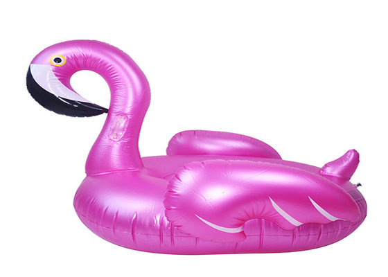 Purple Inflatable Pool Floats Flamingo Buoy Summer Floatie Customized Logo