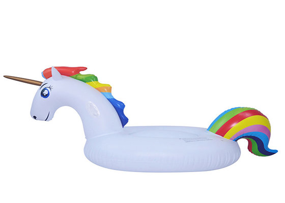 Rainbow Unicorn Pool Float , Animal Shape Buoy Floating Flamingo Pool Toy