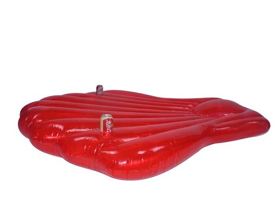 Red Scallop Buoy Inflatable Swimming Pool Inflatable Floats Shell Shape For Child