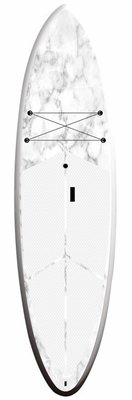 White Surfing Inflatable SUP Board Fiberglass EPS Material Lightweight