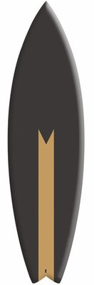 Fiberglass Short Carbon Fiber Surfboard 9LB Net Weight 7" X 18" X 11"