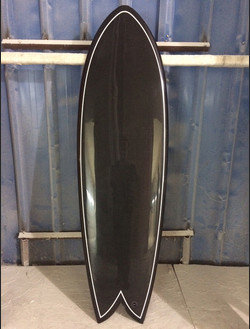 Lightweight Short Fish Tail Surfboard , Softboard Surfboard 37" X 18" X 11"