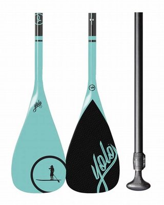2 Piece Fiberglass SUP Stand Up Paddle Adjustable Length With Nylon Blade