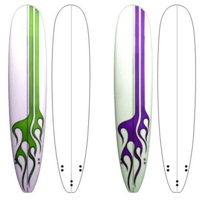 High Performance Surfing Fiberglass Stand Up Paddle Board 130L Volume White Color