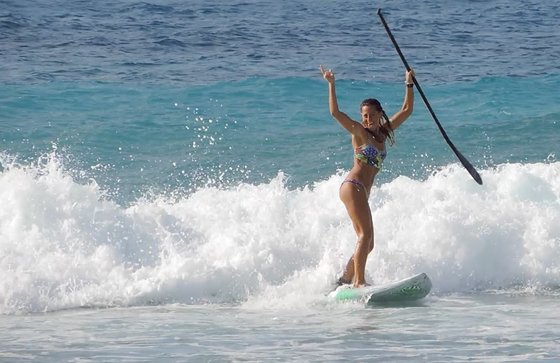 Portable Sport Equipment Inflatable Standing Paddle Board , Inflatable Race Sup