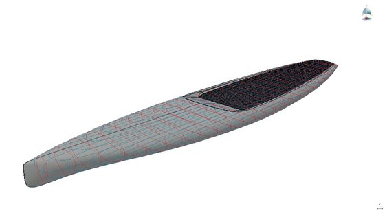 Carbon Fiber Stand Up Surf Paddle Board PVC Rainforced DWF Material 270L Volume