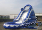 Splash Pool Inflatable Water Slide / Rental Inflatable Climbing Wall And Slide