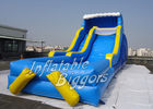 Children Big Pool Inflatable Water Slide Blue With Puncture-Proof PVC CE