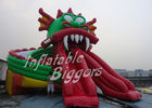 Dragon Red Huge Inflatable Water Park HR4040 EN71 For Pond Water Pool