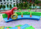 Commercial Green Jurassic Inflatable Water Parks Game For Water Amusement Park