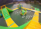 Residential Lake River Floating Inflatable Water Park Double Stitch With Durable Vinyl
