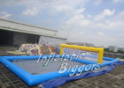 PVC Blue Inflatable Water Volleyball Set For Floating Water Park Games