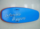 Inflatable surf board, inflatable surfboard water game and water board