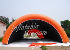 Rental Advertisement Orange Inflatable Dome Tent Marquee With Digital Inkjet Printing