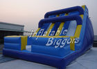 Hotel Promotion Blue Kids Inflatable Fun Rentals Slides For Festival Activity
