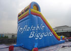 Adults Slippy Kids Inflatable Slides / Bouncy Slide , Beach Party Inflatables