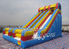 Adults Slippy Kids Inflatable Slides / Bouncy Slide , Beach Party Inflatables