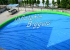 Leadless Green Inflatable Water Pools Custom For Rental , Large Inflatable Pools
