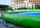 Leadless Green Inflatable Water Pools Custom For Rental , Large Inflatable Pools