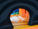 Orange Mickey Inflatable Bouncers Jumper Ball Pool For Amusement Park