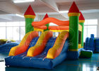 Giant Residential Inflatable Bounce House Jumper Castle Moonwalk With Obstacles