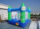 PVC Green Inflatable Bouncy House Castle , Backyard Mini Inflatable Bouncer