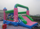 Outdoor Tarpaulin Bounce House Castle / Kids Party Bouncy Castles Custom