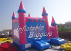 Kindergarten PVC Kids Bouncy Castle / Rental Inflatable Slide Combo