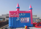 Kindergarten PVC Kids Bouncy Castle / Rental Inflatable Slide Combo