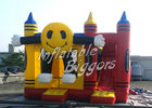 PVC Red Inflatable Combo Fun House For Kids Birthday Party Centers