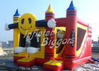 PVC Red Inflatable Combo Fun House For Kids Birthday Party Centers