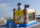 PVC Vinyl Pirate Inflatable Slide Combo / Commercial Bouncing Houses For Kids
